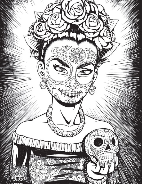Day Of The Dead Girl Coloring Pages